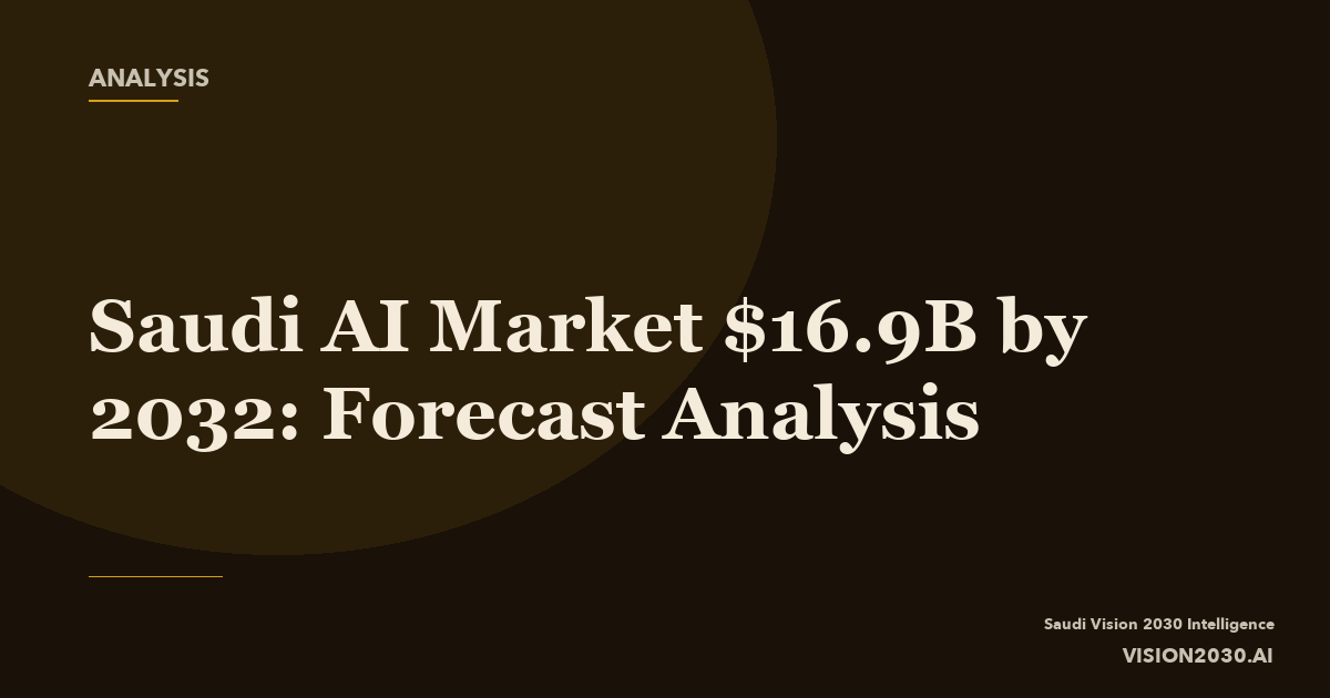 Saudi AI Market $16.9B by 2032: Forecast Analysis