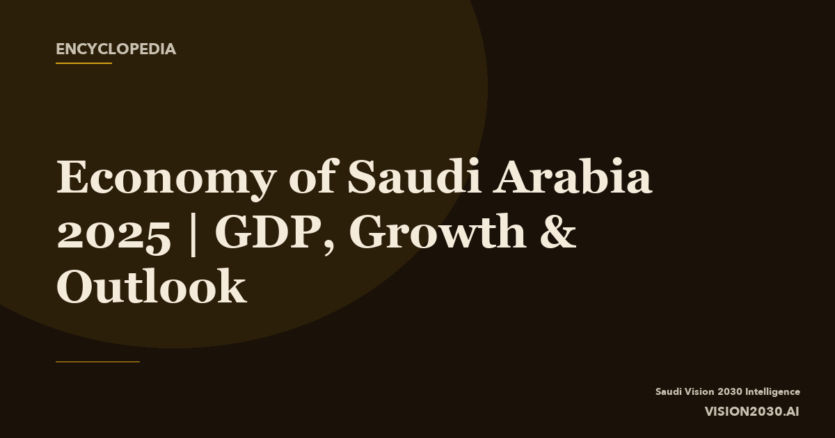 Economy of Saudi Arabia 2025 | GDP, Growth & Outlook