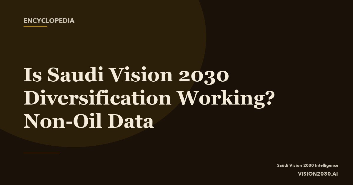 La diversification Vision 2030 fonctionne-t-elle ? Données non