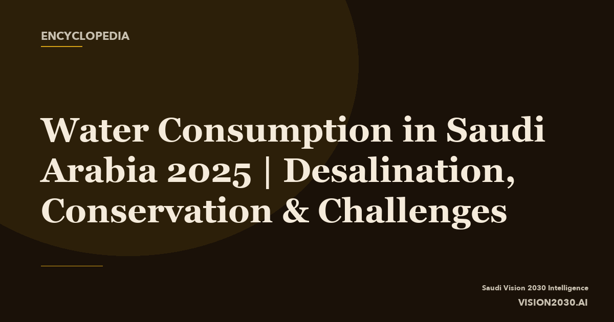 Water Consumption in Saudi Arabia 2025 | Desalination, Conse