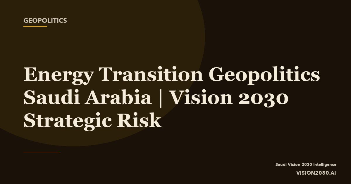 Transition énergétique et Arabie saoudite