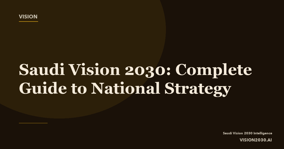 Saudi Vision 2030: Complete Guide to National Strategy